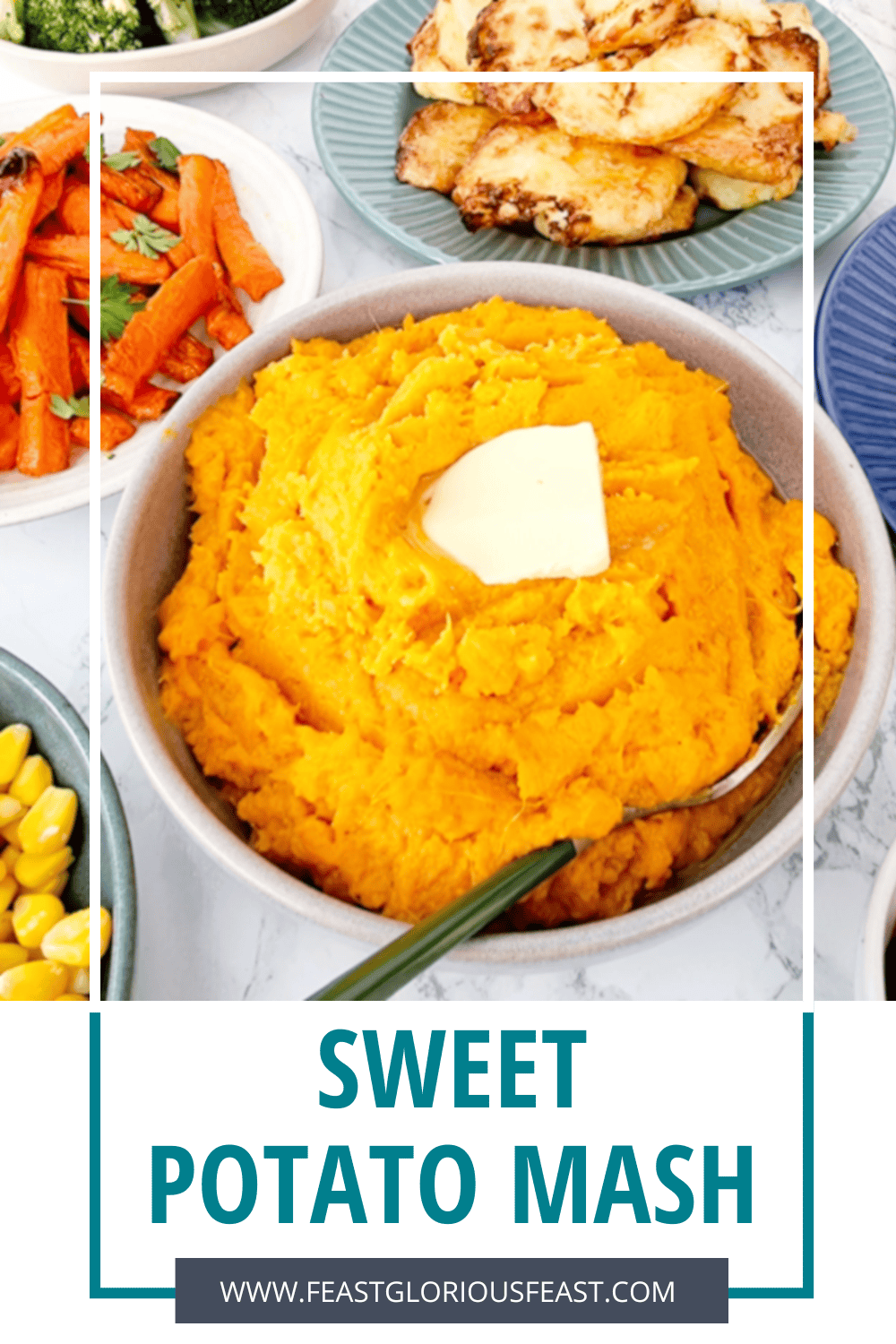 Sweet Potato Mash with Butter (No Cream) – Feast Glorious Feast