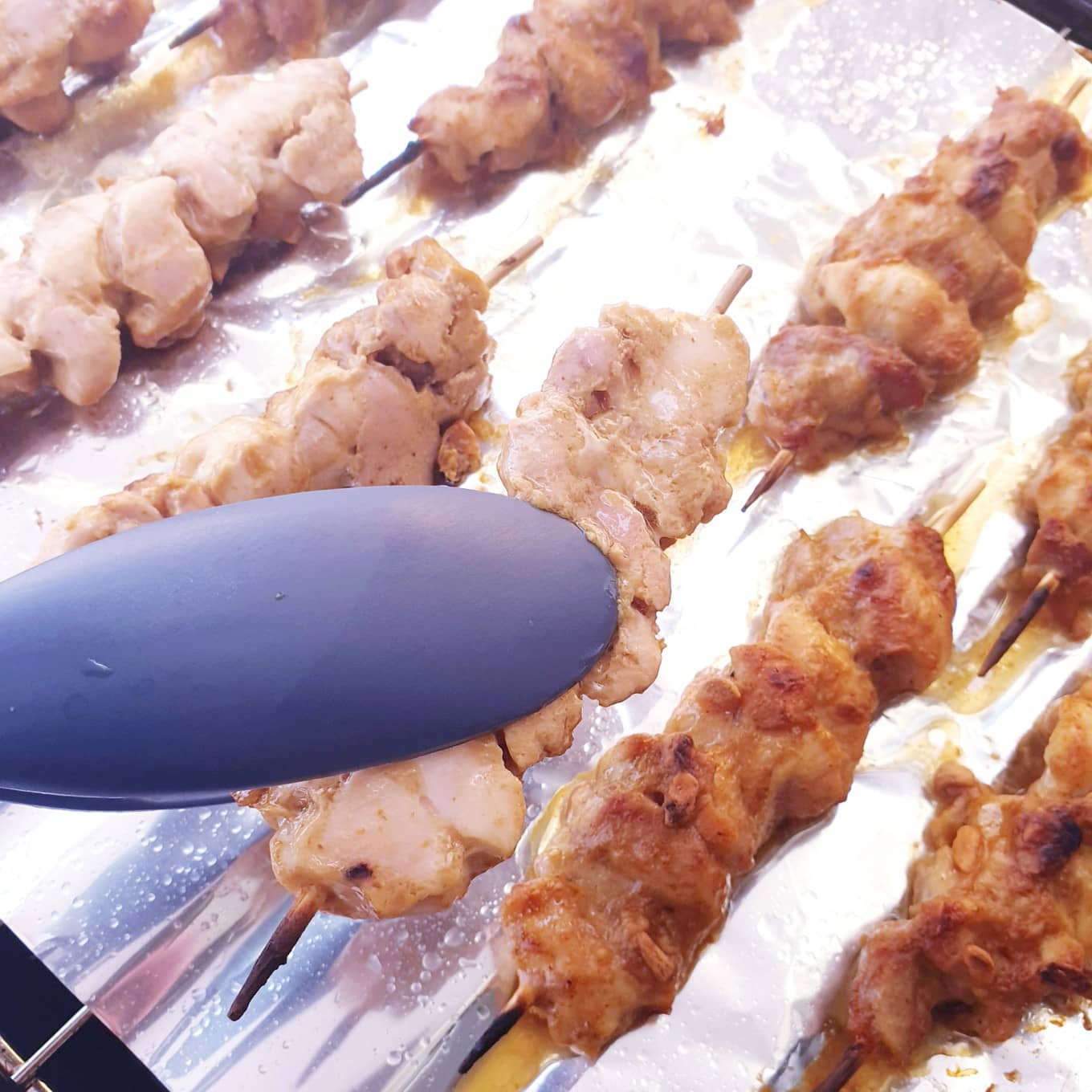 Chicken Satay Skewers (2 ingredients) – Feast Glorious Feast