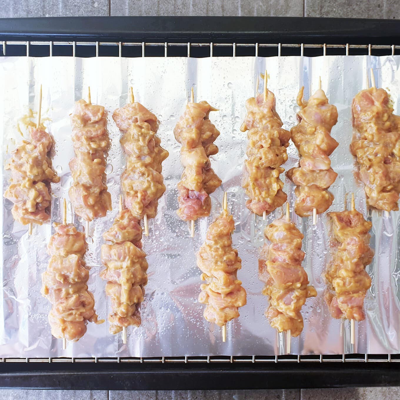 Chicken Satay Skewers (2 ingredients) – Feast Glorious Feast