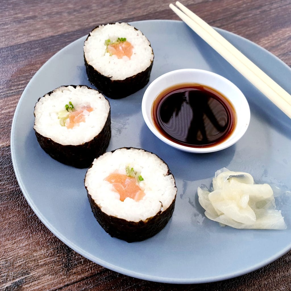 Salmon Maki Sushi Rolls – Feast Glorious Feast